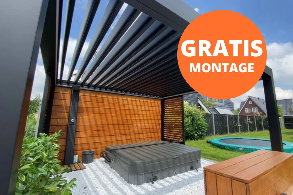 Zon en Scherm Wetar vrijstaande terrasoverkapping